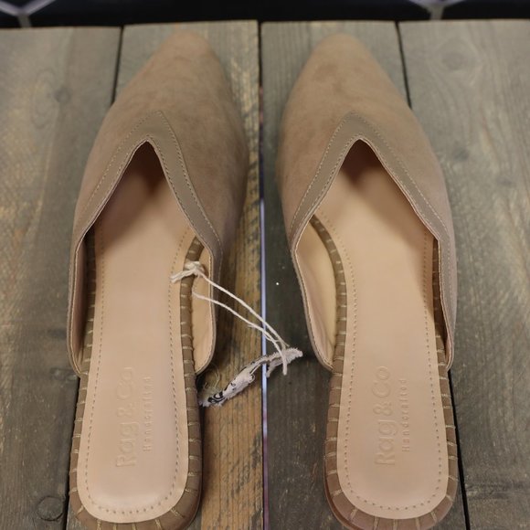 Rag & Co | Shoes | Rag Co Orla Brown Classic Suede Walking Mule Slip On ...